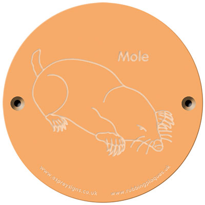 Rainbow Rubbing 'Mole' – Osprey Signs