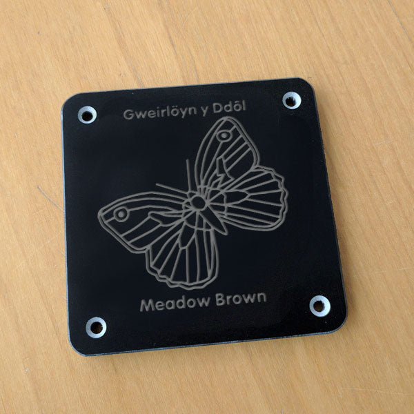 Welsh 'Meadow brown' rubbing plaque – Osprey Signs