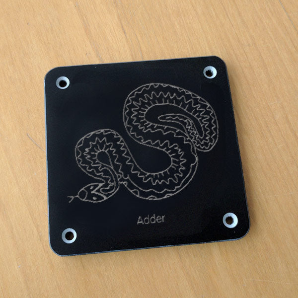 'Adder' rubbing plaque – Osprey Signs