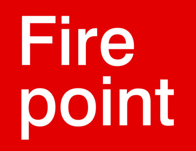 Fire Point Logo In Case Of Fire Break Glass Call Point Sign