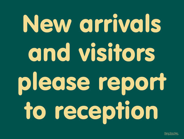 'New arrivals' sign – Osprey Signs