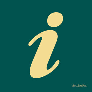 'Information' symbol sign – Osprey Signs