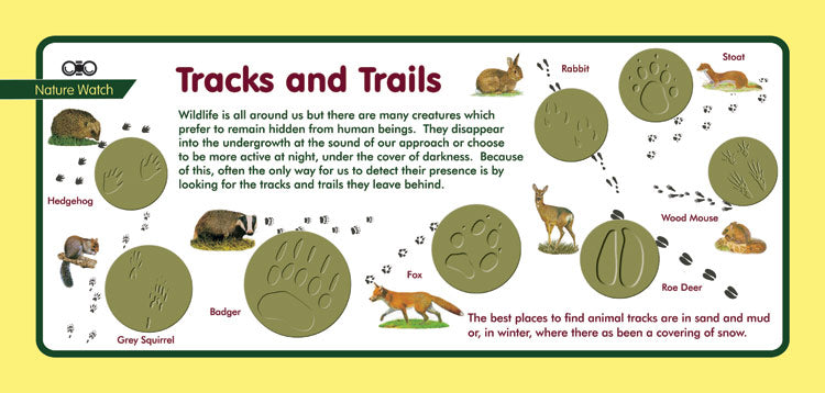 'Tracks and trails' Nature Watch Plus Panel – Osprey Signs