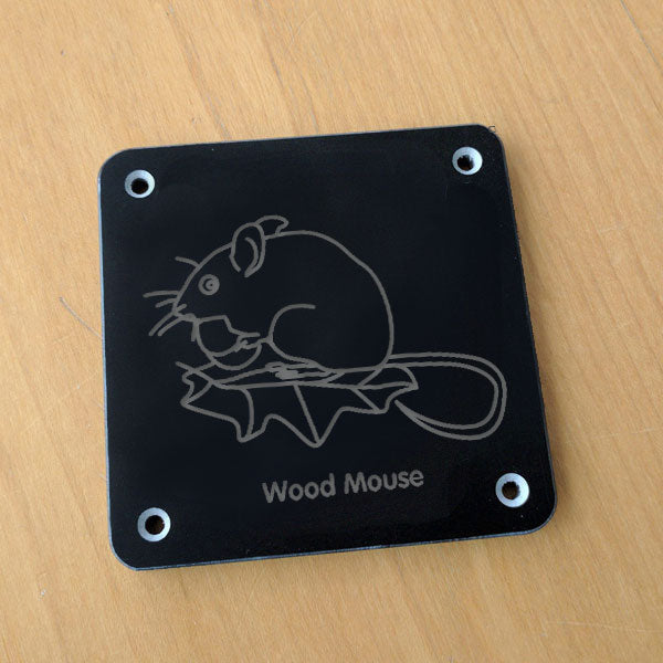 'Wood Mouse' rubbing plaque – Osprey Signs